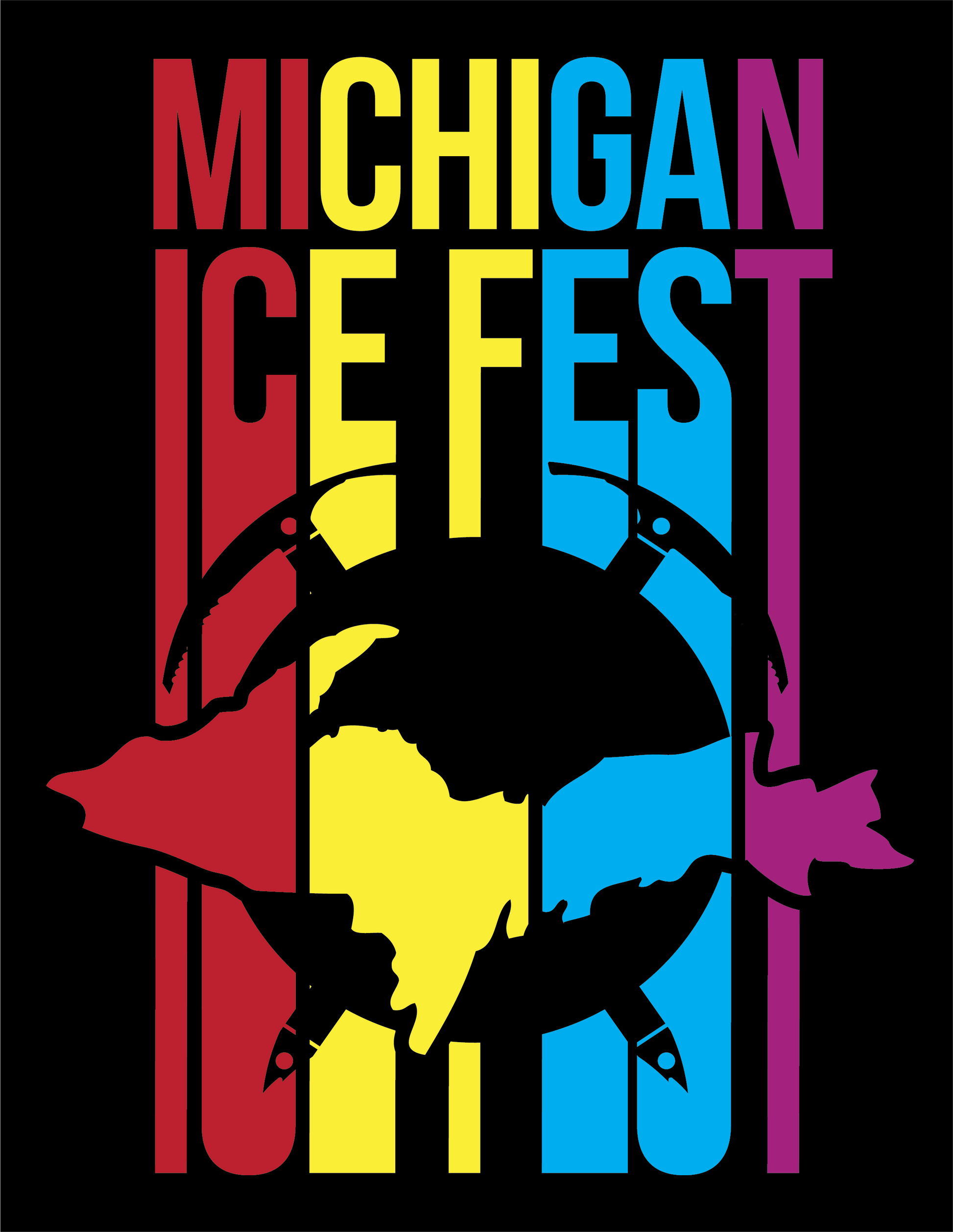 Michigan Ice Fest Colors Sticker – Down Wind Sports
